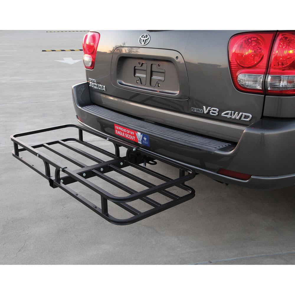 CargoLoc 2-In-1 Hitch-Mount Carrier And Roof Basket - outdoorandcamp.com